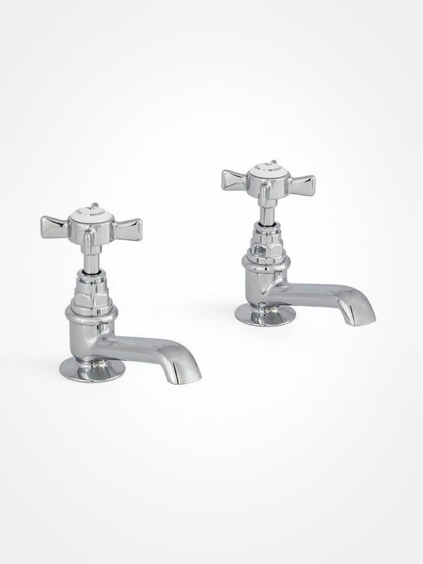 Britannia basin pillar taps - Victorian Bathrooms