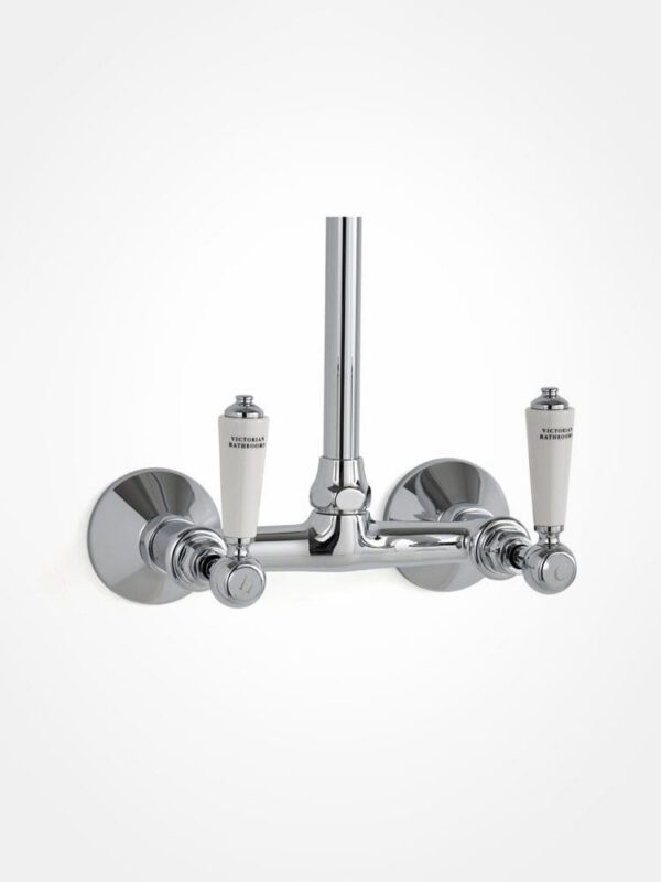 Britannia exposed bridge shower mixer - levers - Victorian Bathrooms